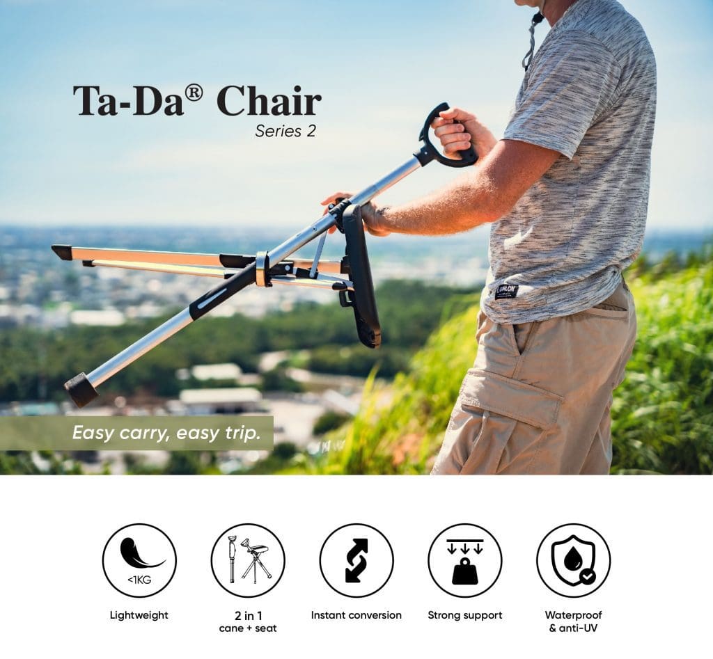 TA-DA® CHAIR Tripod Seat Cane Series 2 – Pinang Medical Supplies Sdn Bhd