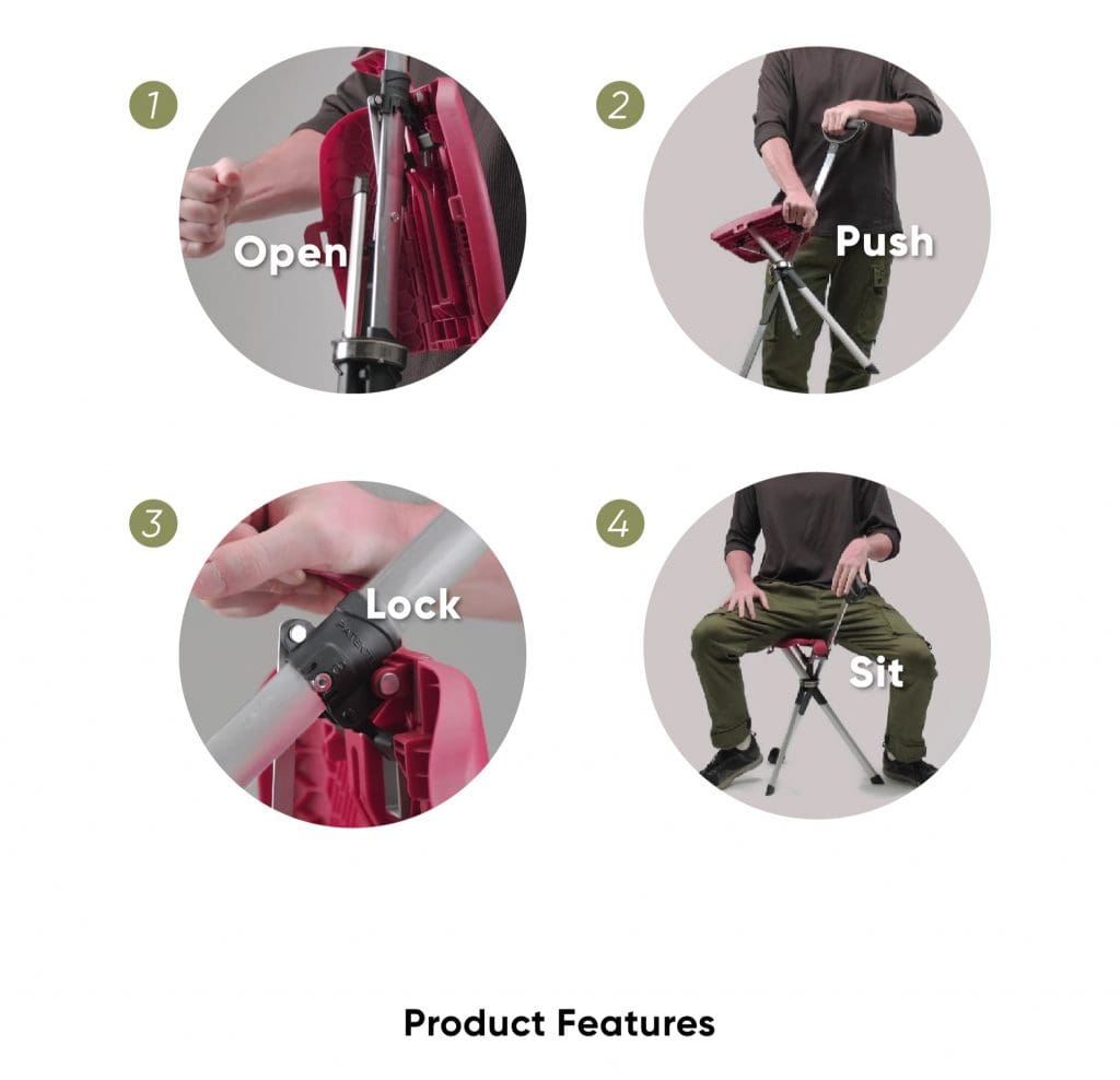 TA-DA® CHAIR Tripod Seat Cane Series 2 – Pinang Medical Supplies Sdn Bhd